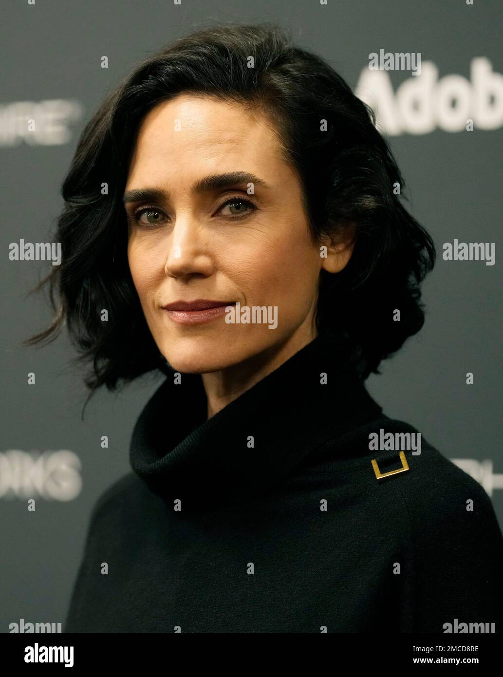 Jennifer Connelly poses at the premiere of the film "Bad Behaviour" at ...