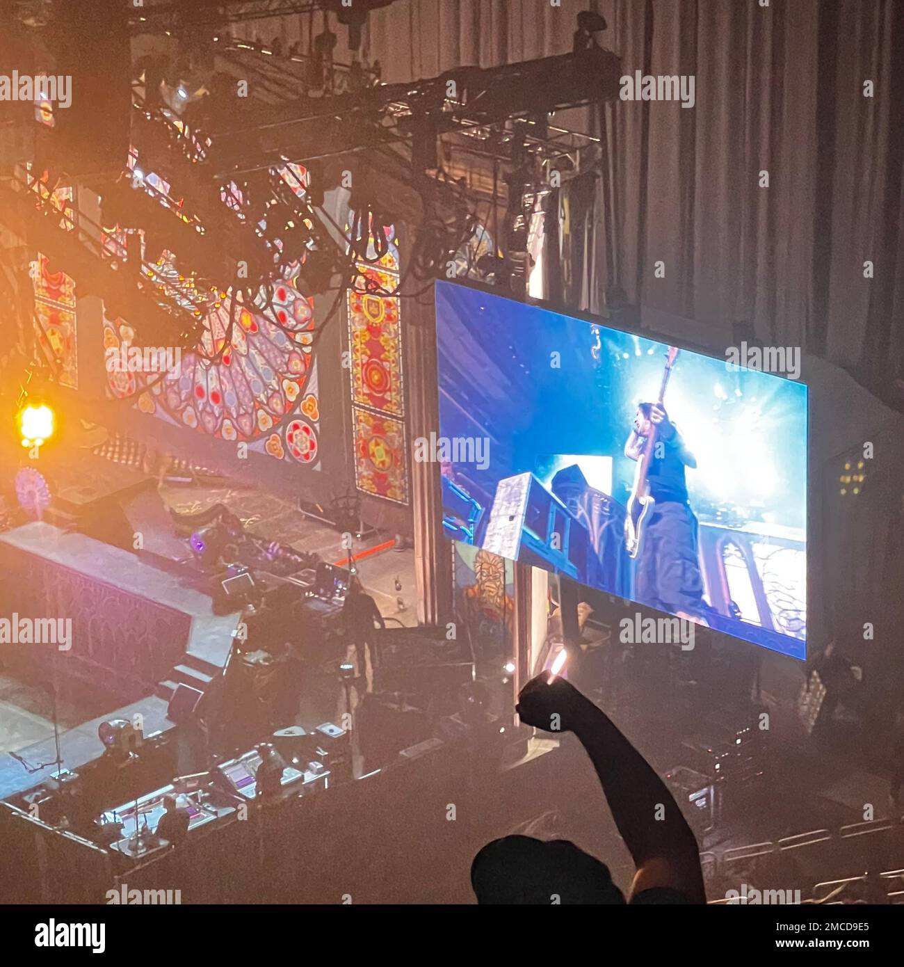 A crowd having fan during a concert Stock Photo - Alamy