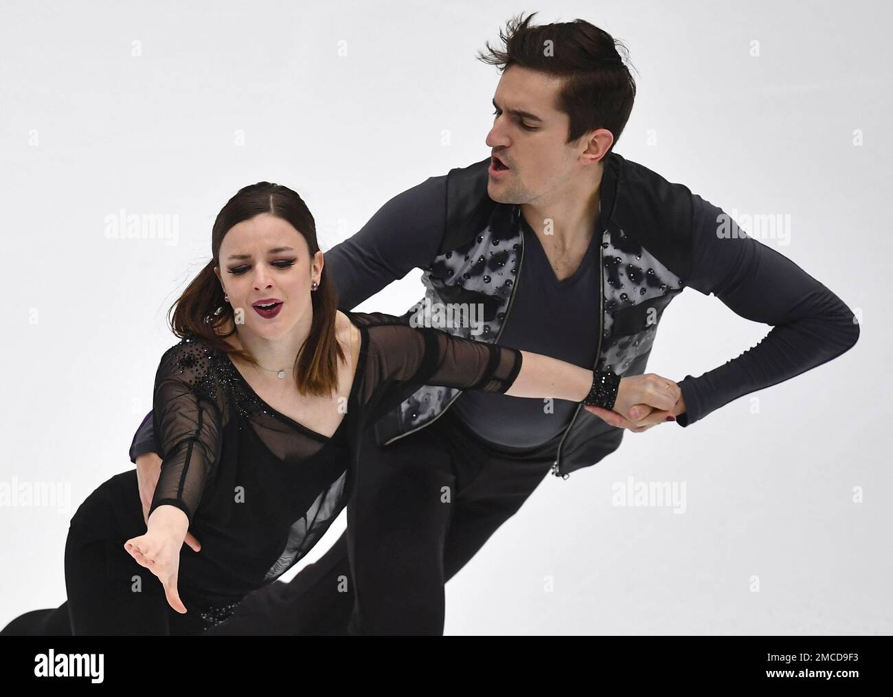 Marie-Jade Lauriault and Romain le Gac of Canada perform their ice ...