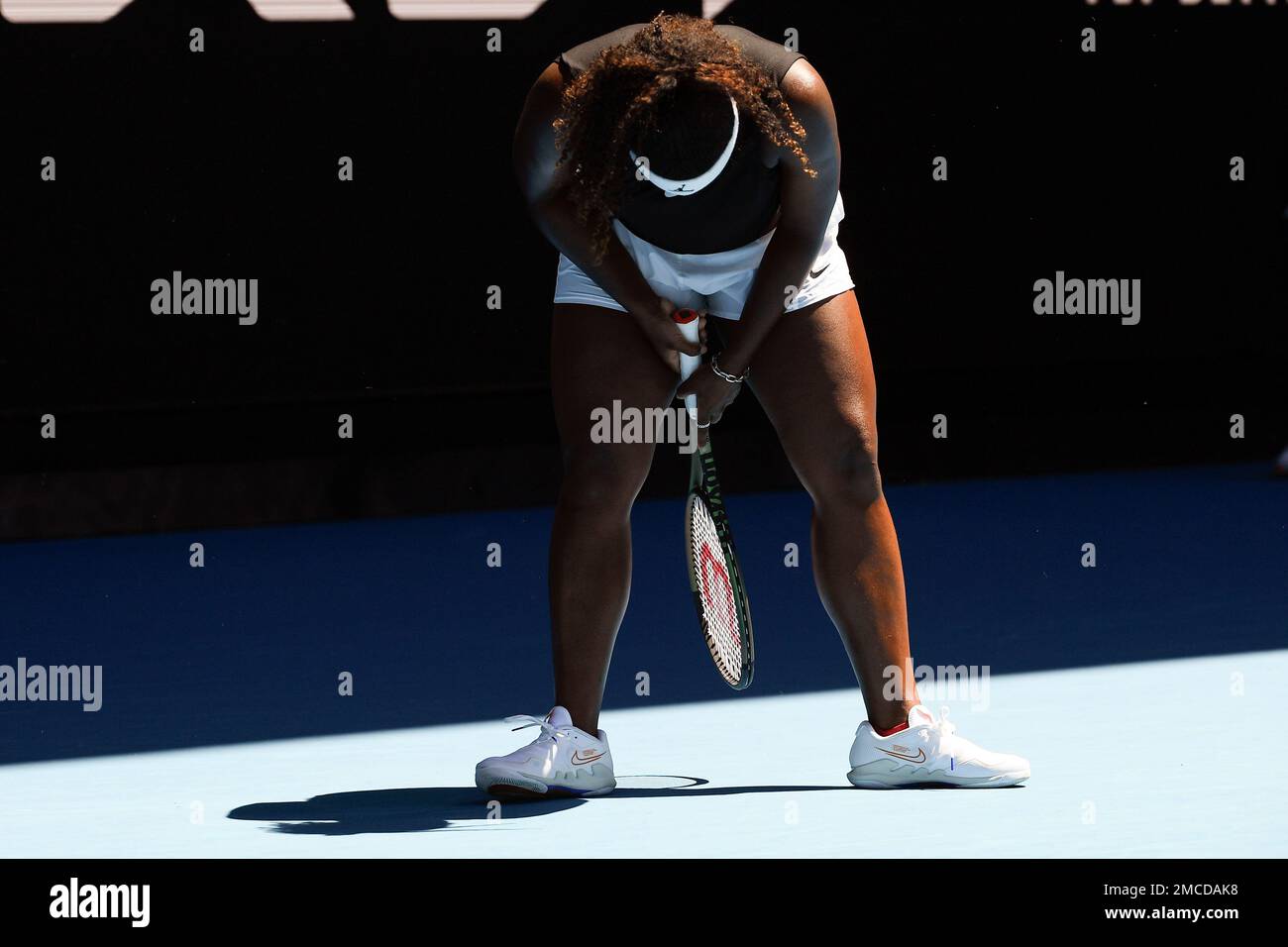 Hailey Baptiste of the U.S. reacts during her second match against ...
