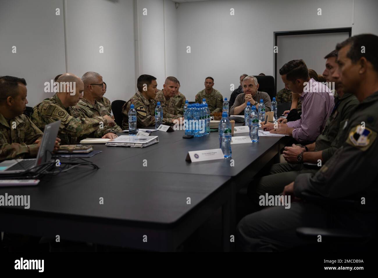 Sen. Jack Reed, Senate Armed Services Committee Chairman (center, right ...