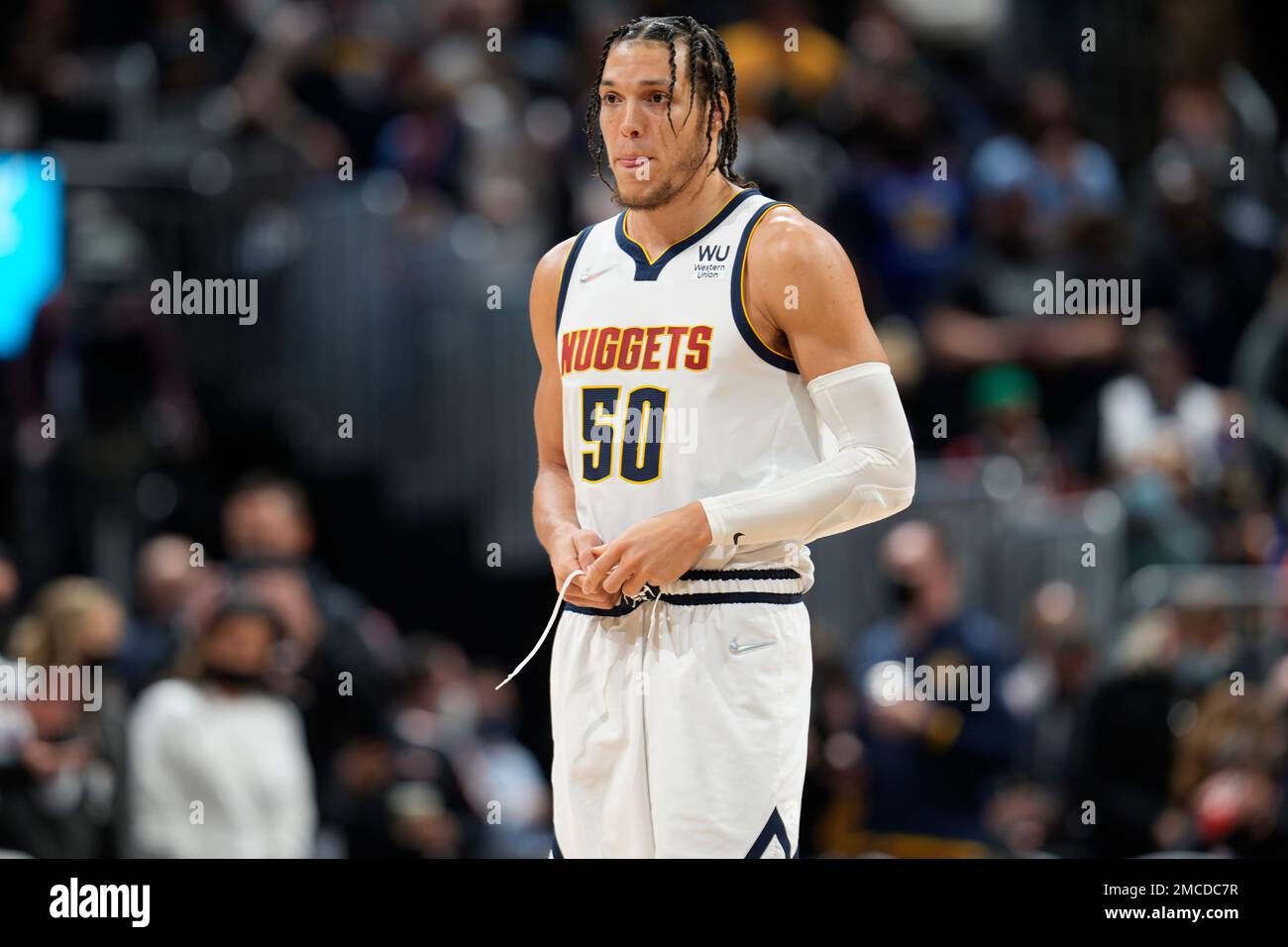 Denver Nuggets forward Aaron Gordon (50) in the first half of an NBA ...