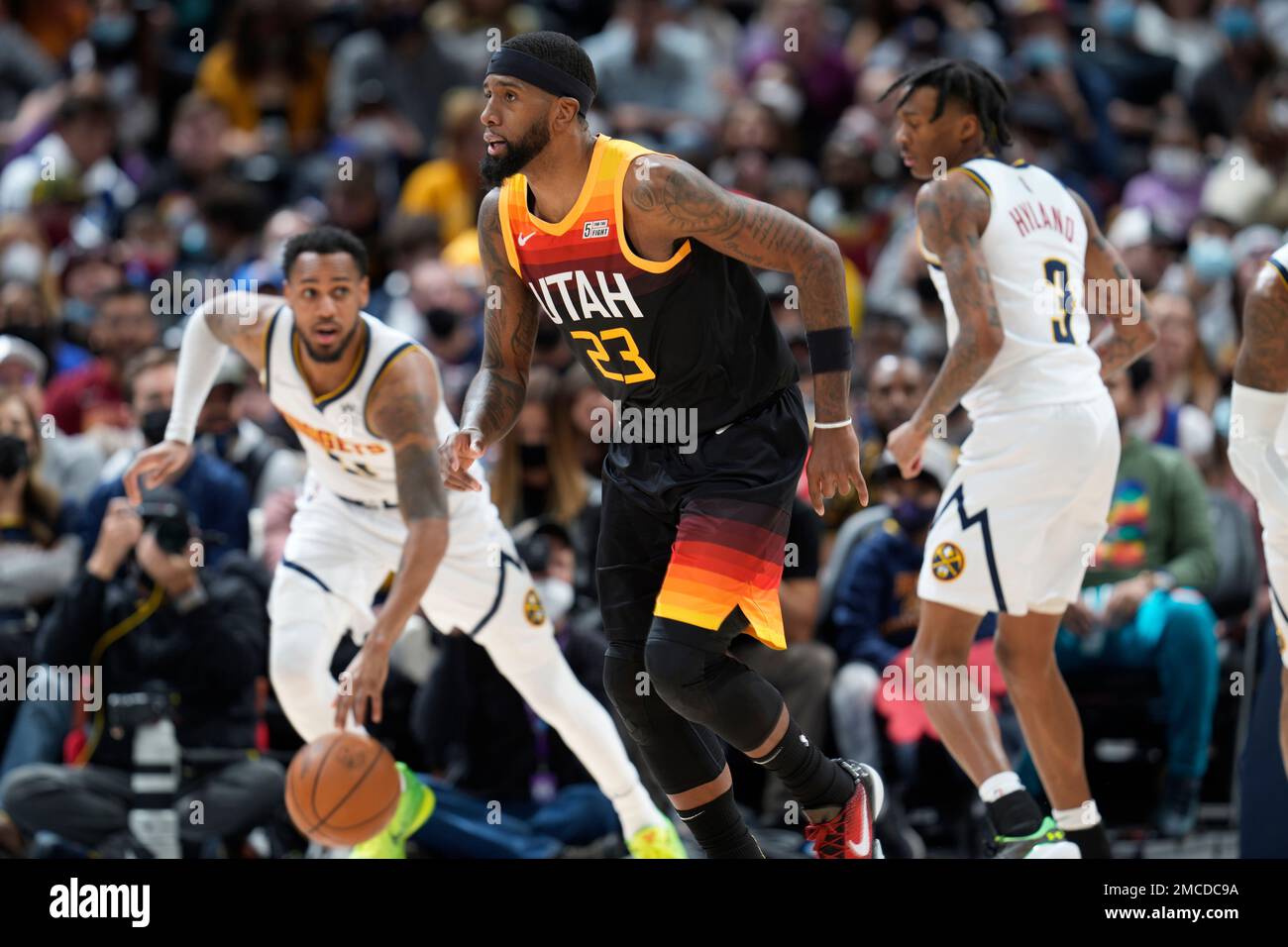 Utah Jazz forward Royce O'Neale (23) in the first half of an NBA ...