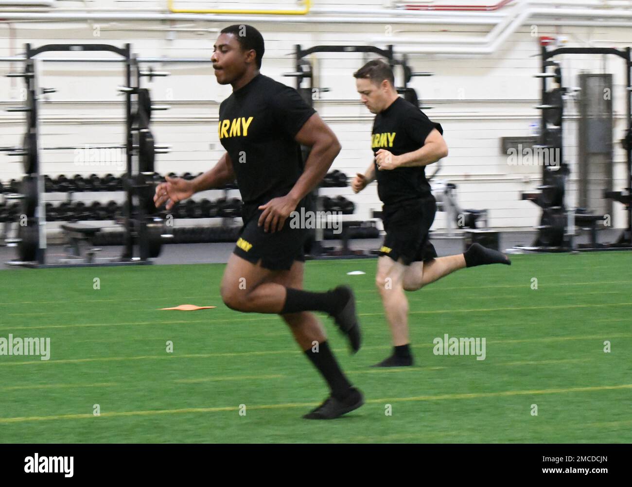 Participants run through a series of drills and exercises at the Nash ...