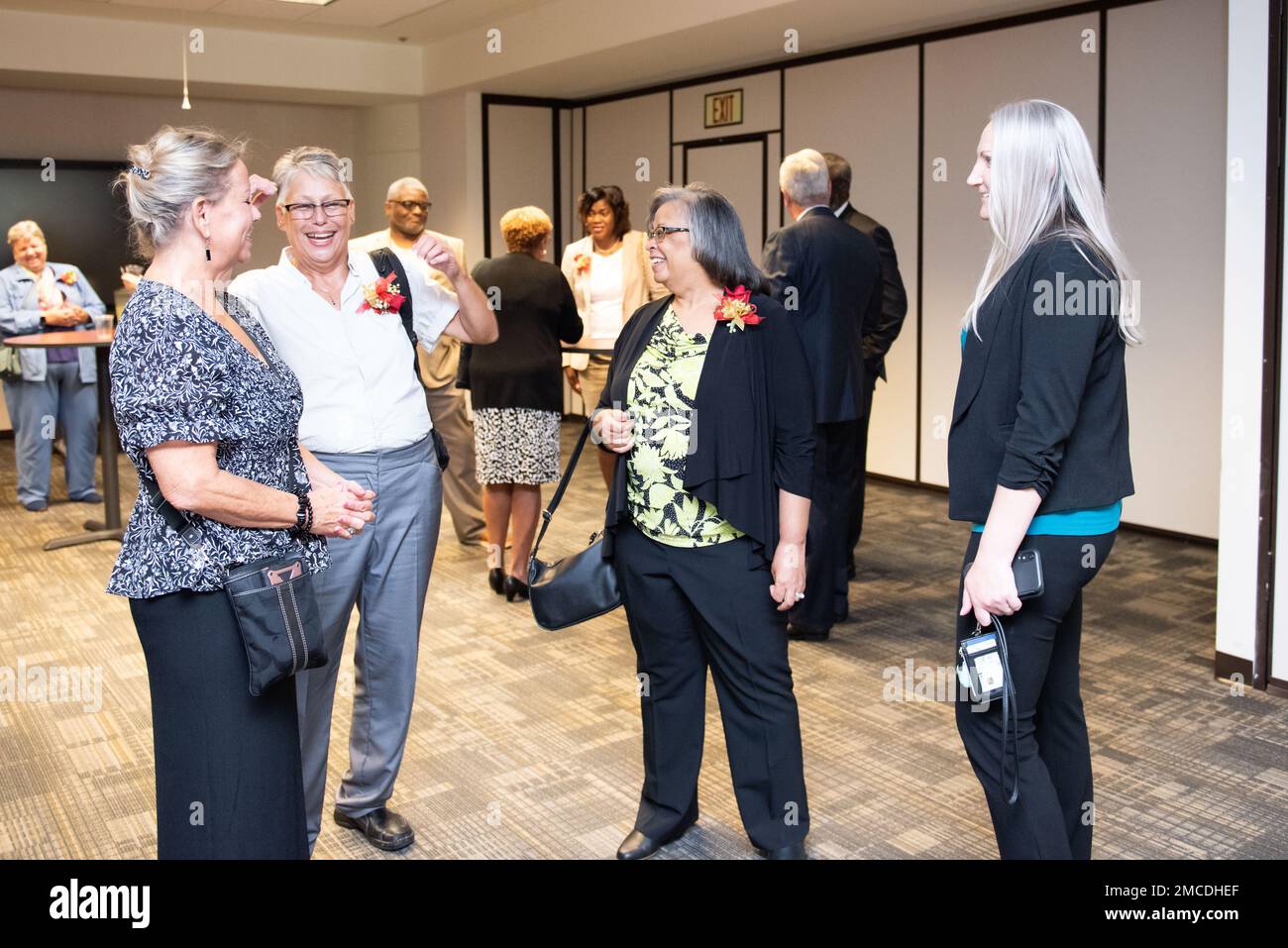 2020 inductees Debra Schultz (second from left) and Renee Carter ...