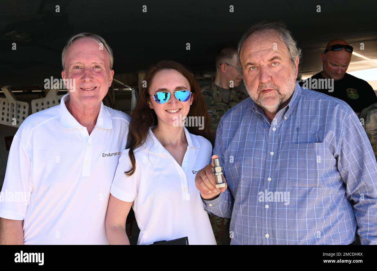 Members of Enduralock pose for a photo at Whiteman Air Force Base ...