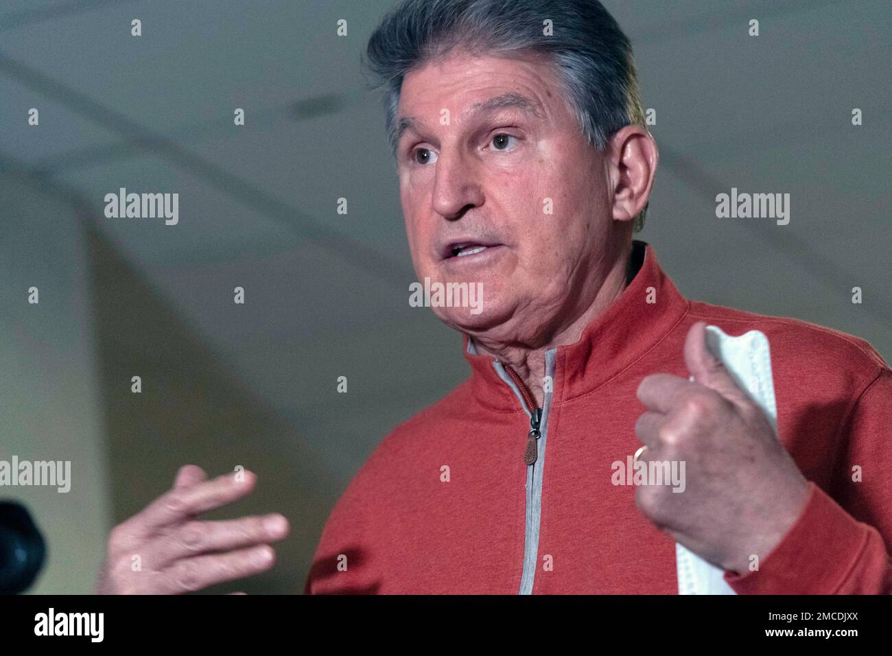 Sen. Joe Manchin, D-WVa., speaks to reporters on Capitol Hill in ...