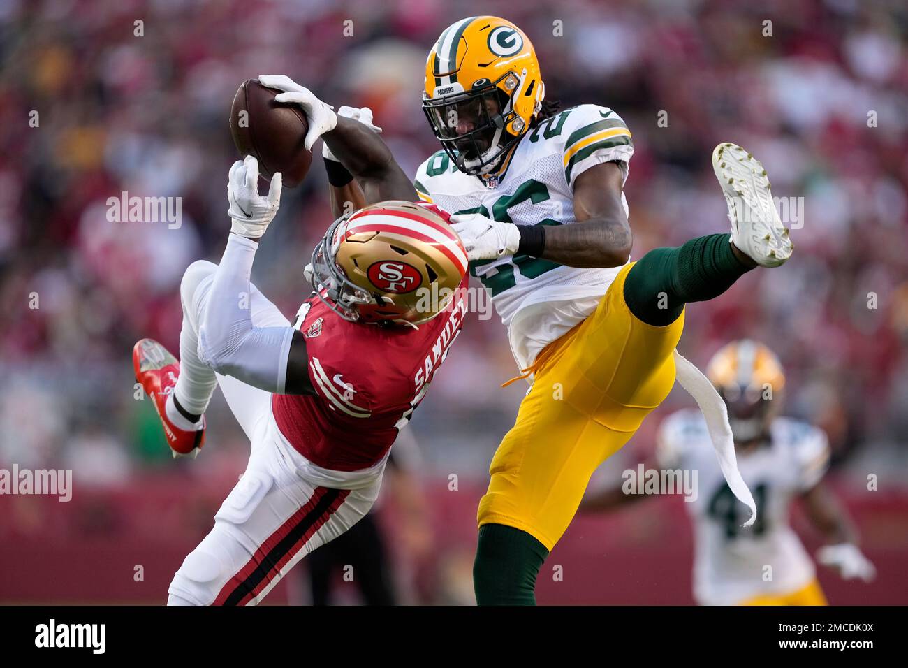 FILE -Green Bay Packers free safety Darnell Savage, right, defends a ...