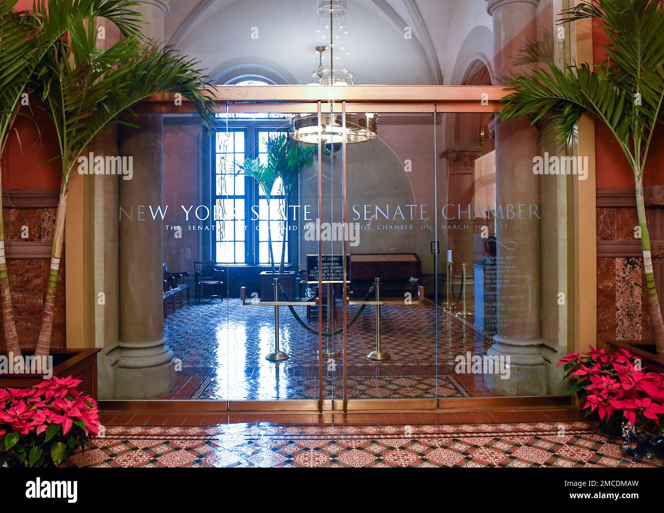 View of the Senate Chamber lobby at the state Capitol Tuesday, Jan. 18 ...