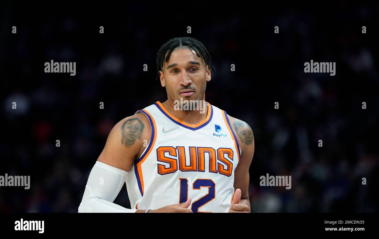 Phoenix Suns forward Ish Wainright plays during the first half of an ...