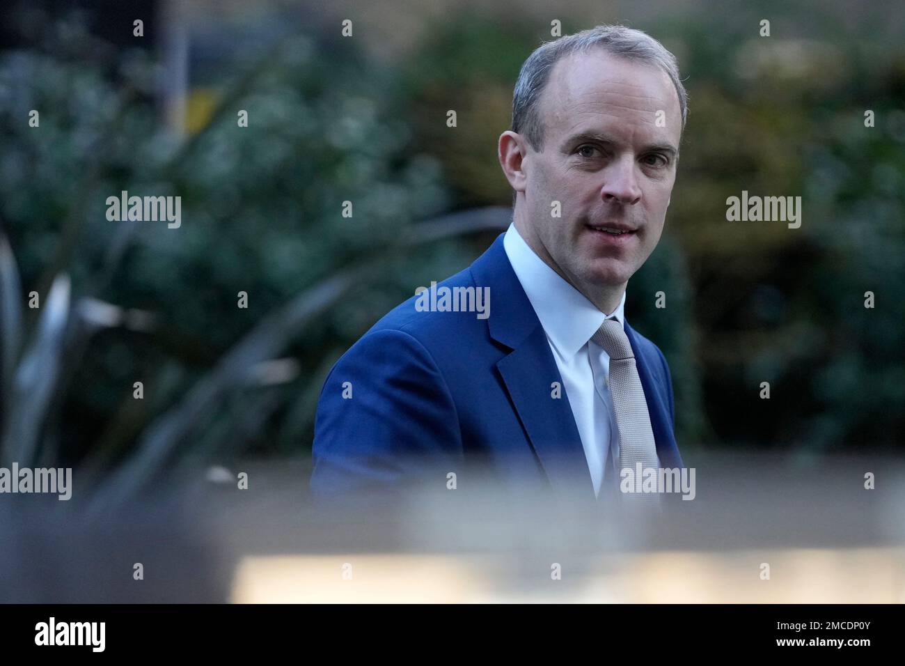 Britain's Deputy Prime Minister Dominic Raab arrives at 10 Downing ...