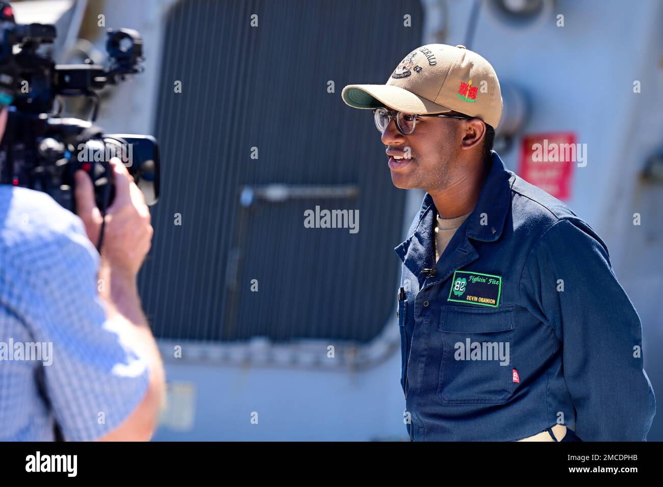 U.S. Navy Lt. j.g. Devin O’Banion, an electronics warfare officer ...