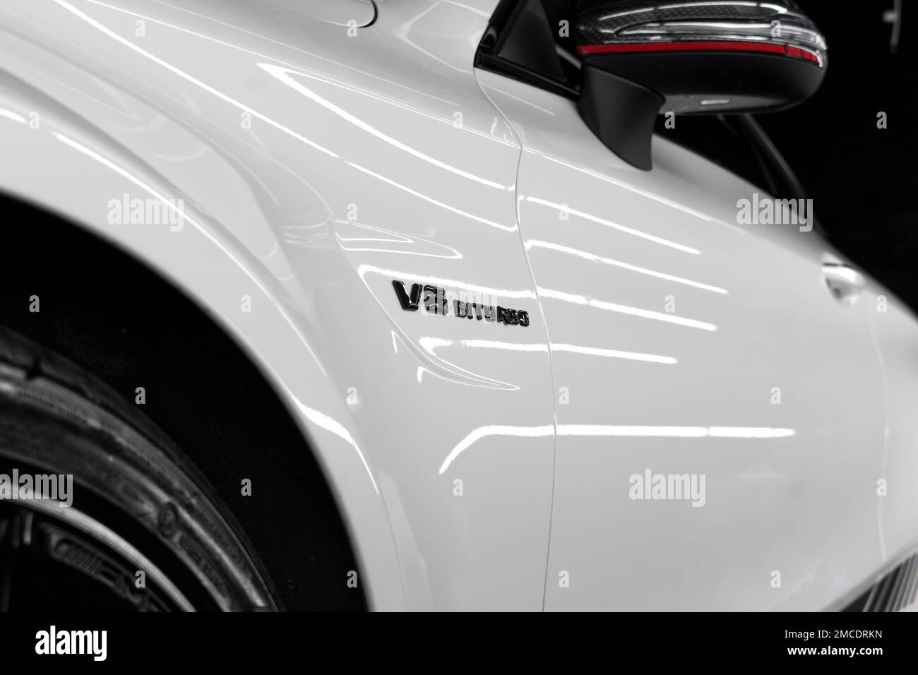 Mercedes c63 amg v8 biturbo hi-res stock photography and images - Alamy