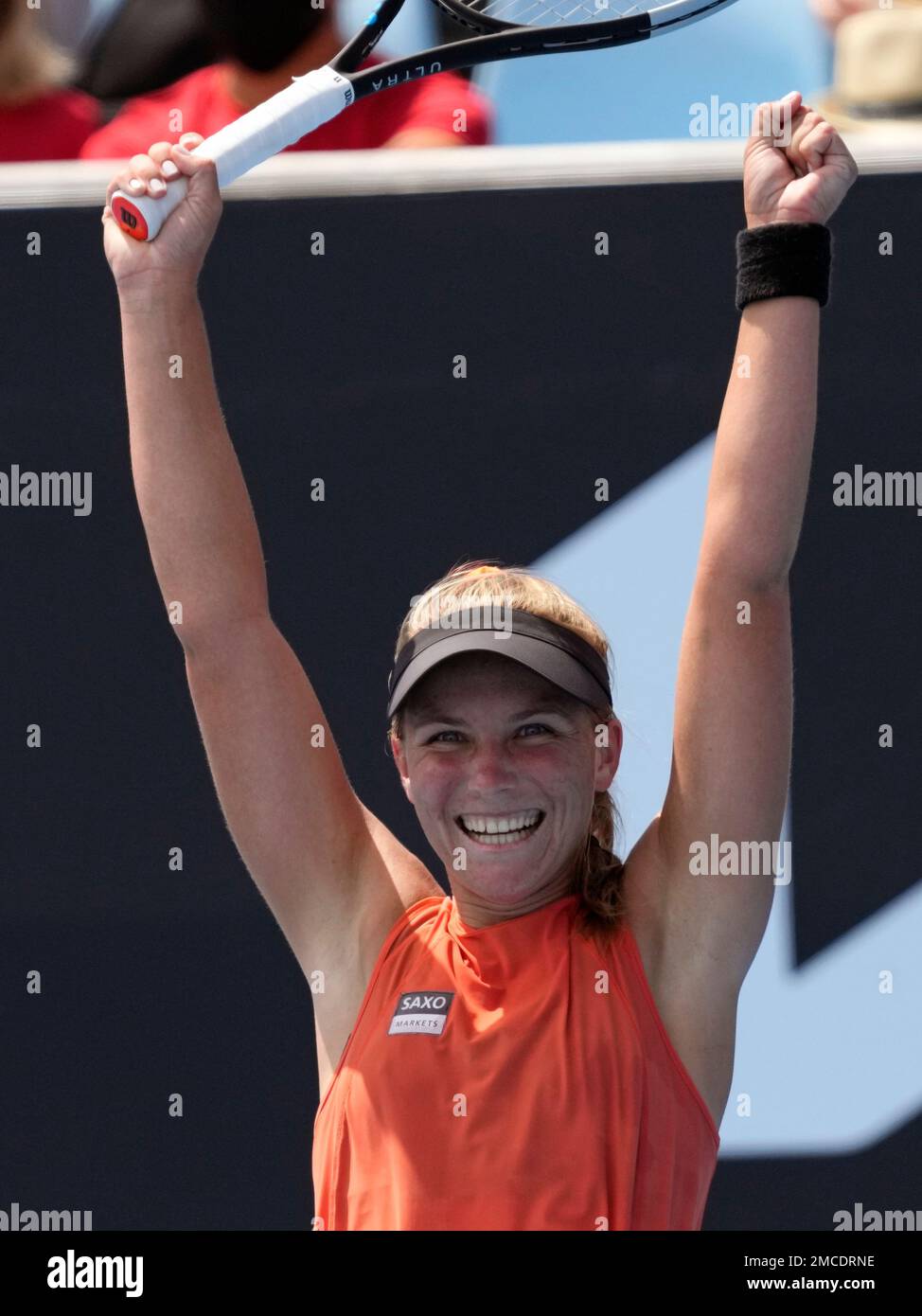 Maddison Inglis of Australia reacts after defeating Leylah Fernandez of ...