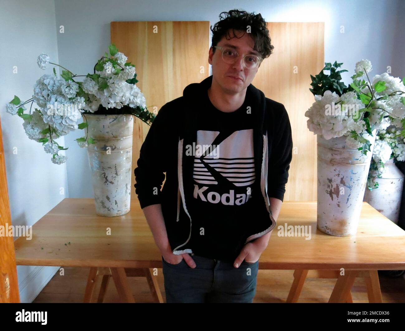 Singer-songwriter Elliot Moss poses poses for a portrait in Mexico City ...