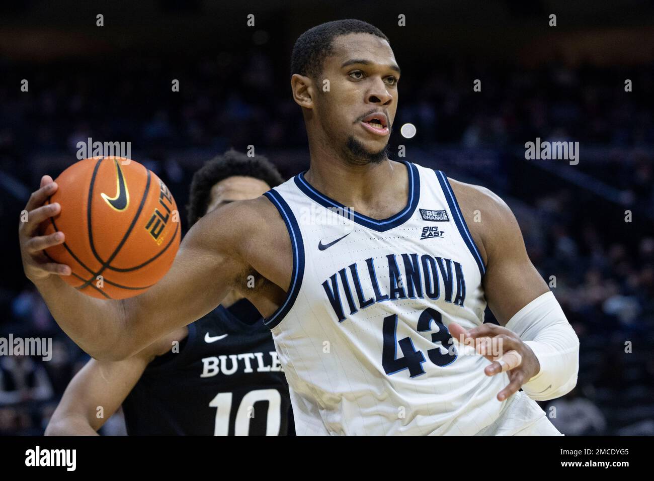 Villanova forward Eric Dixon (43) in action during an NCAA college ...