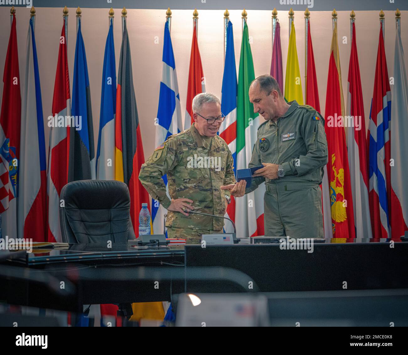 U.S. Army Maj. Gen Greg Brady, the Commanding General of 10th Army Air ...