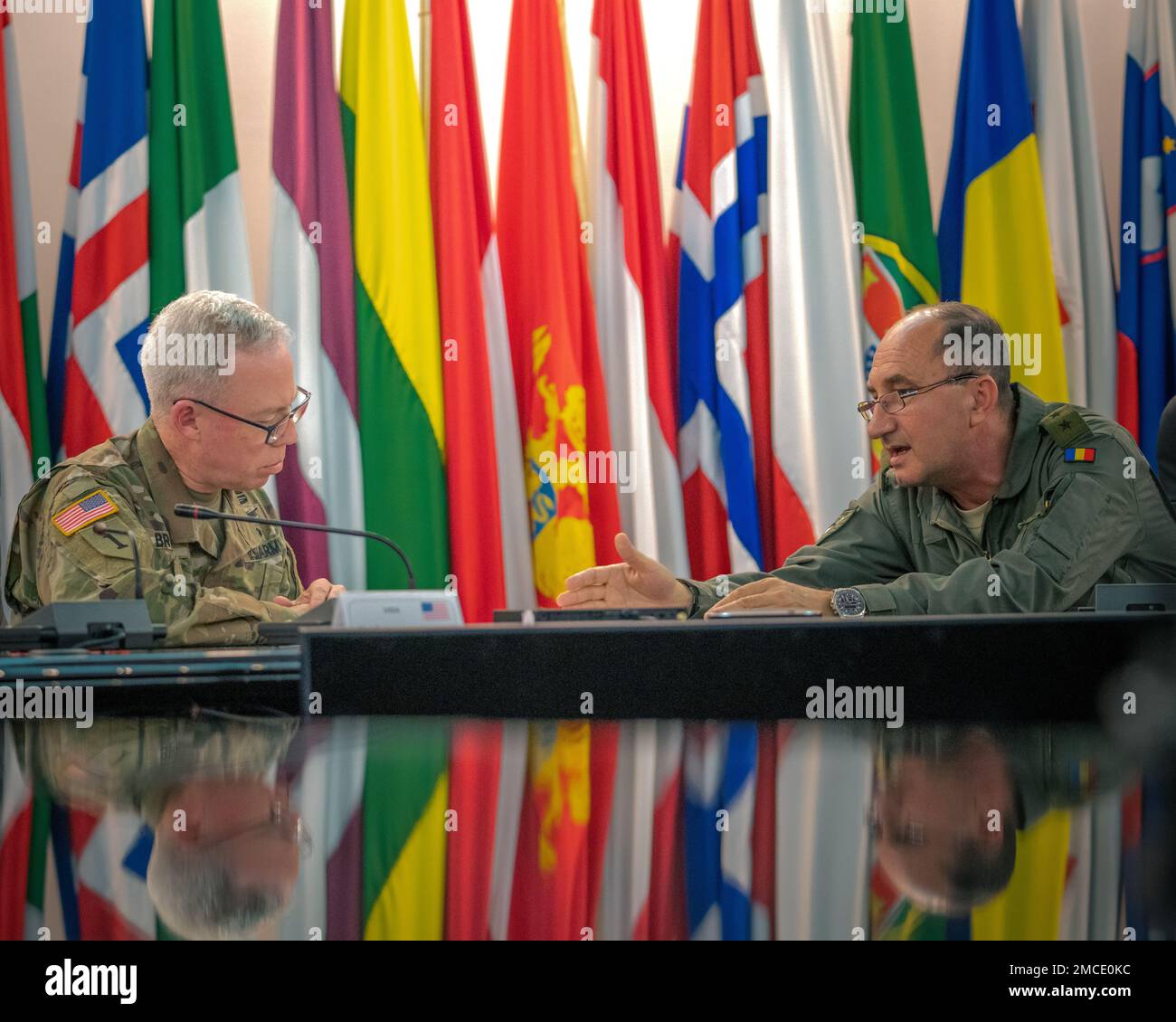 U.S. Army Maj. Gen Greg Brady, the Commanding General of 10th Army Air ...