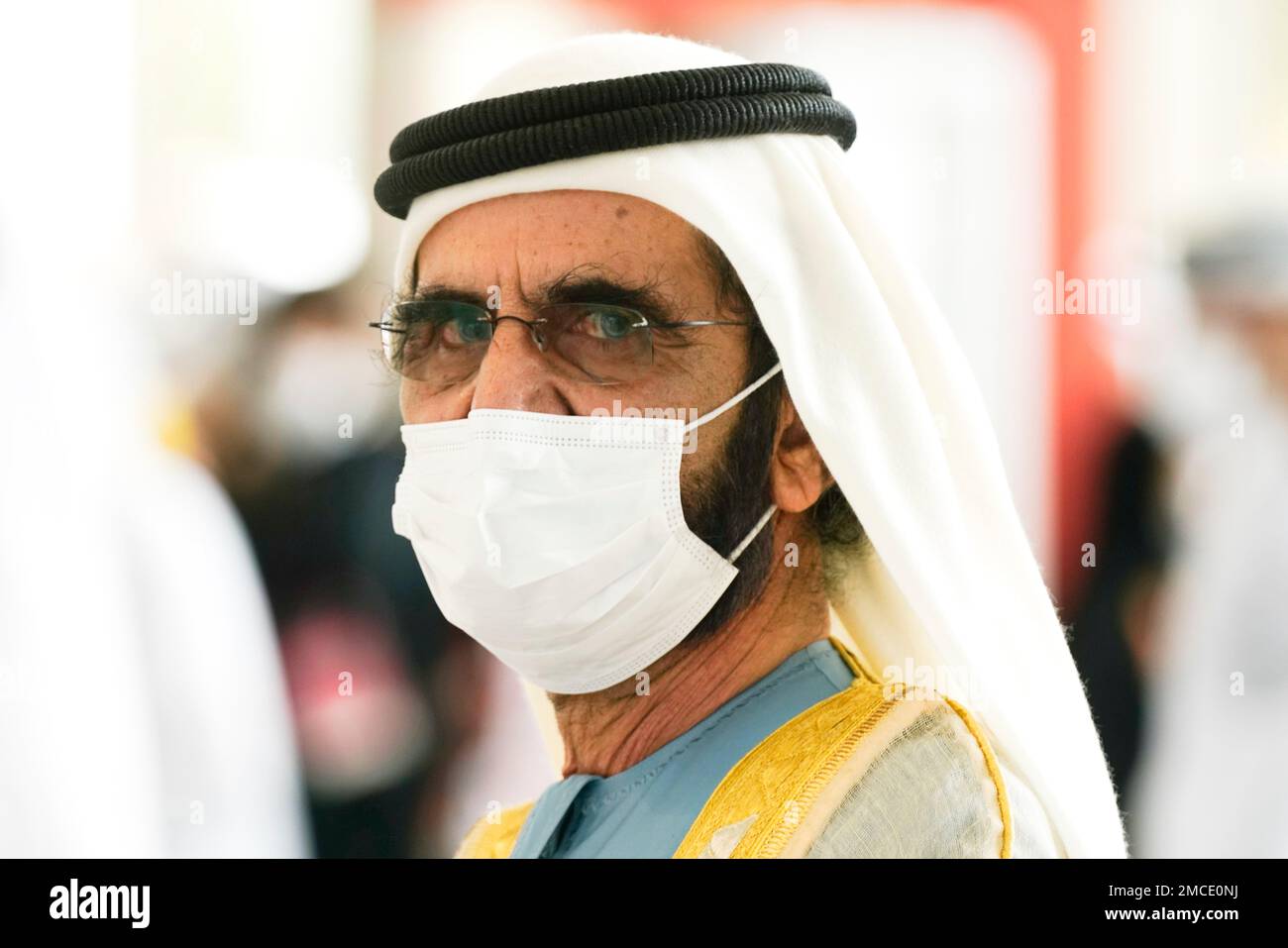 Dubai ruler Sheikh Mohammed bin Rashid Al Maktoum leaves after an event ...
