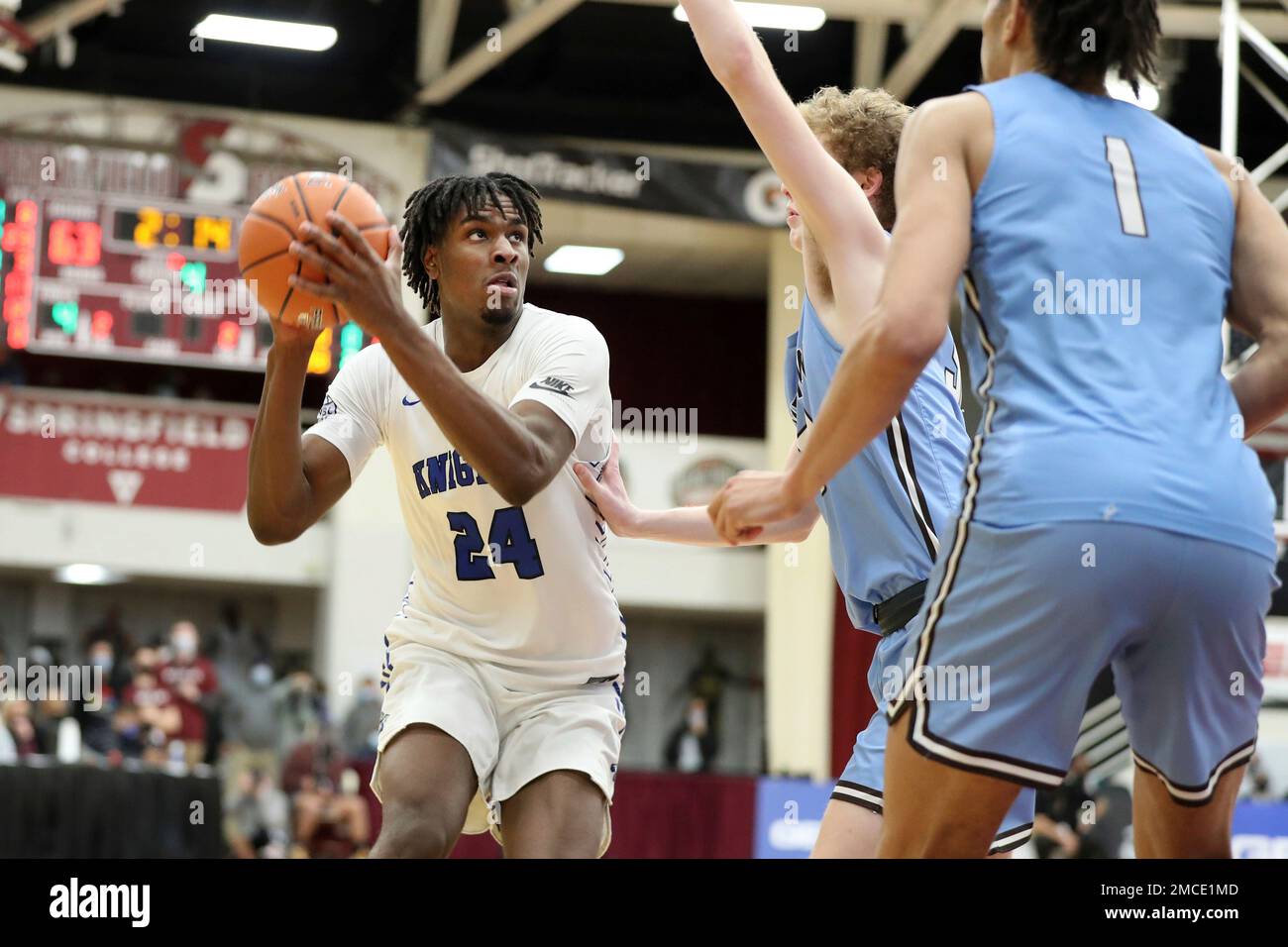 Gil St. Bernard's Mackenzie Mgbako #24 in action against Westtown ...