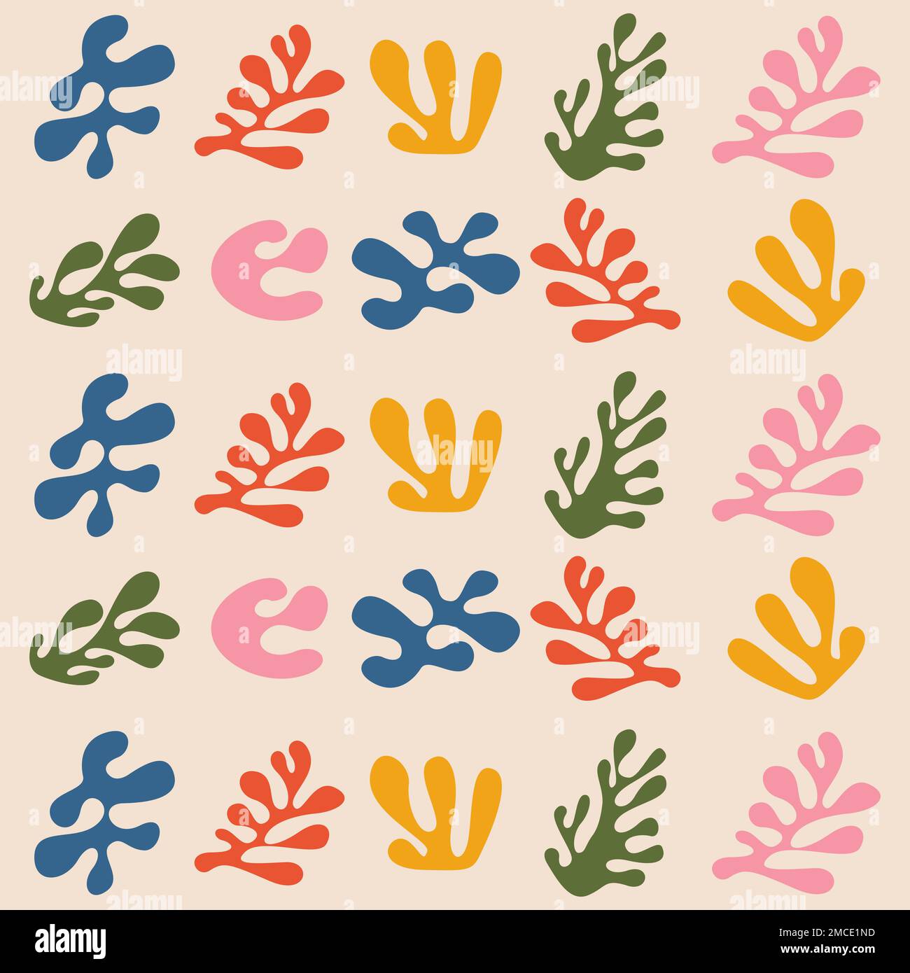 Matisse shapes pattern hi-res stock photography and images - Alamy