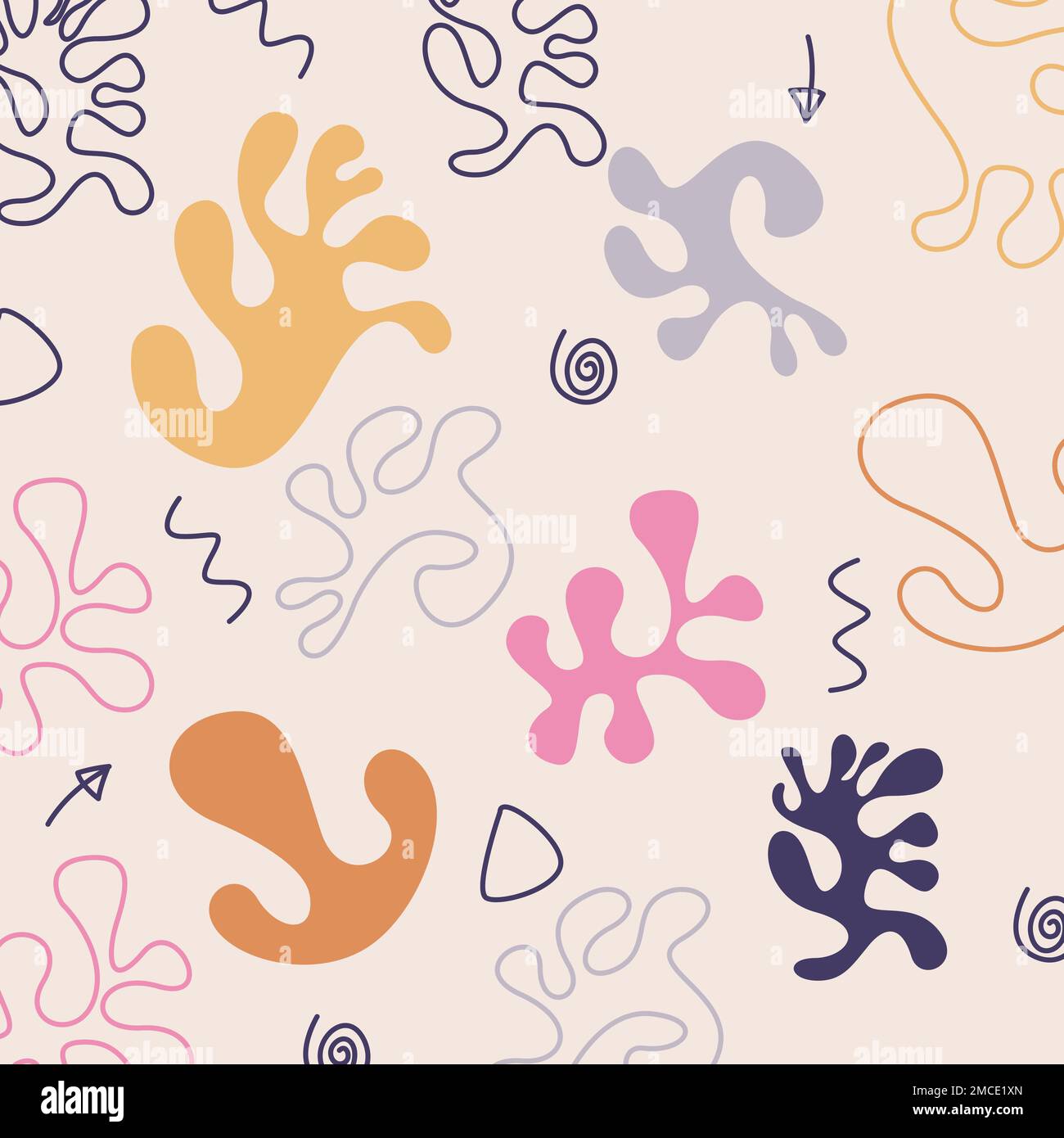 Flat design matisse style illustration. Matisse design element vector ...