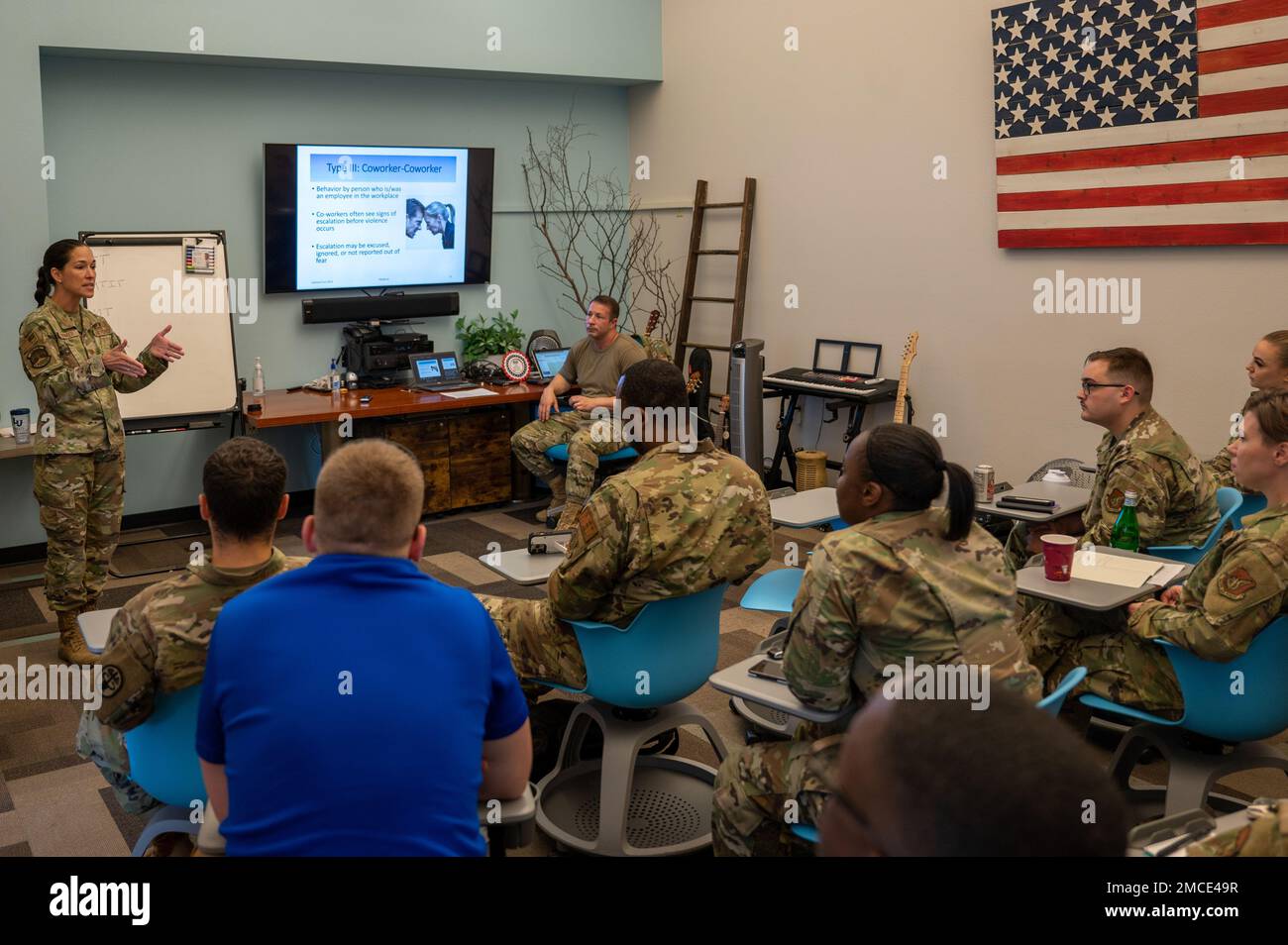 U.S. Maj. Jennifer Foraker, a 673d Medical Group psychiatric registered ...