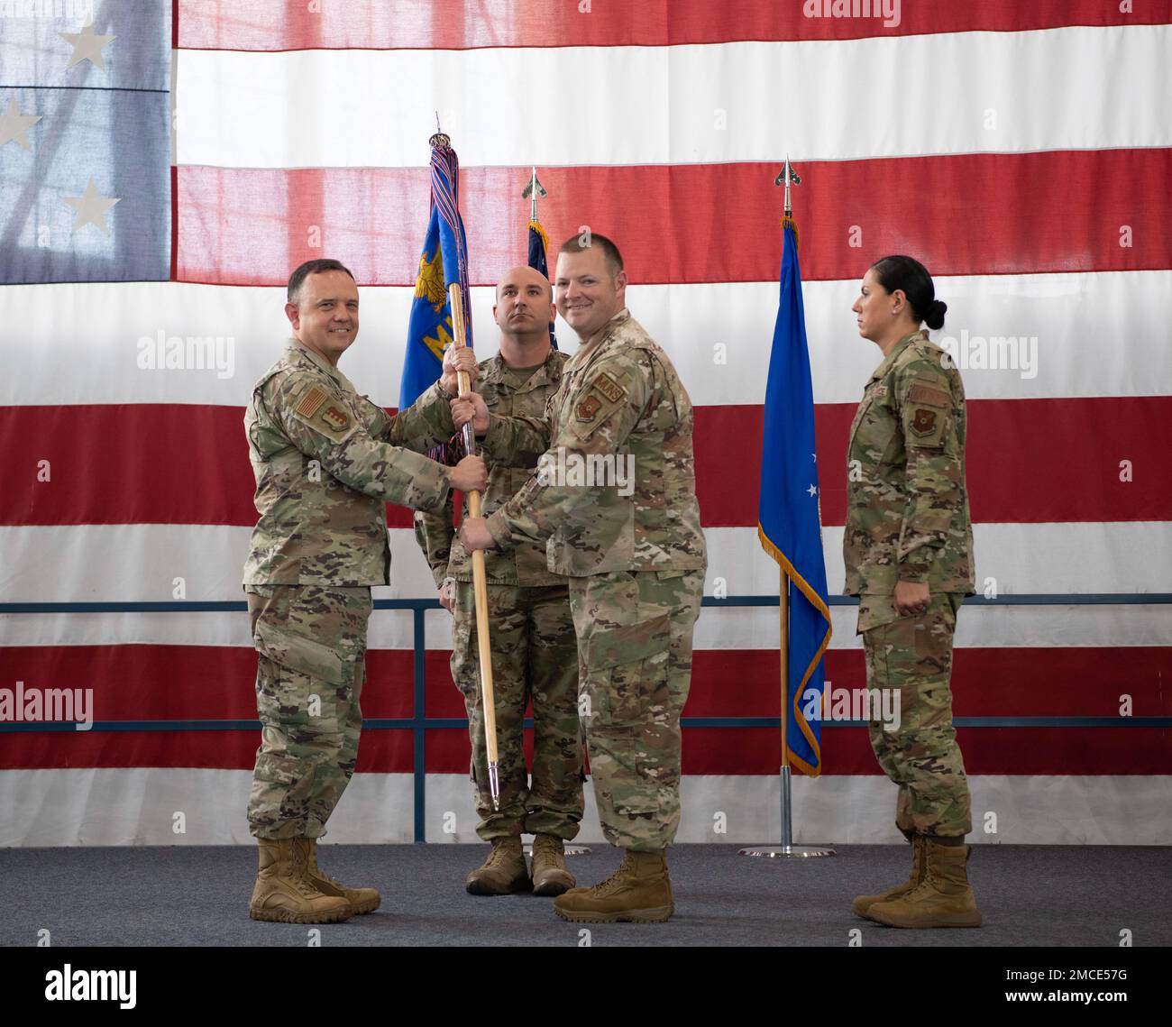 Col. Nathan Mitchell, the 28th Maintenance Group commander accepts the ...