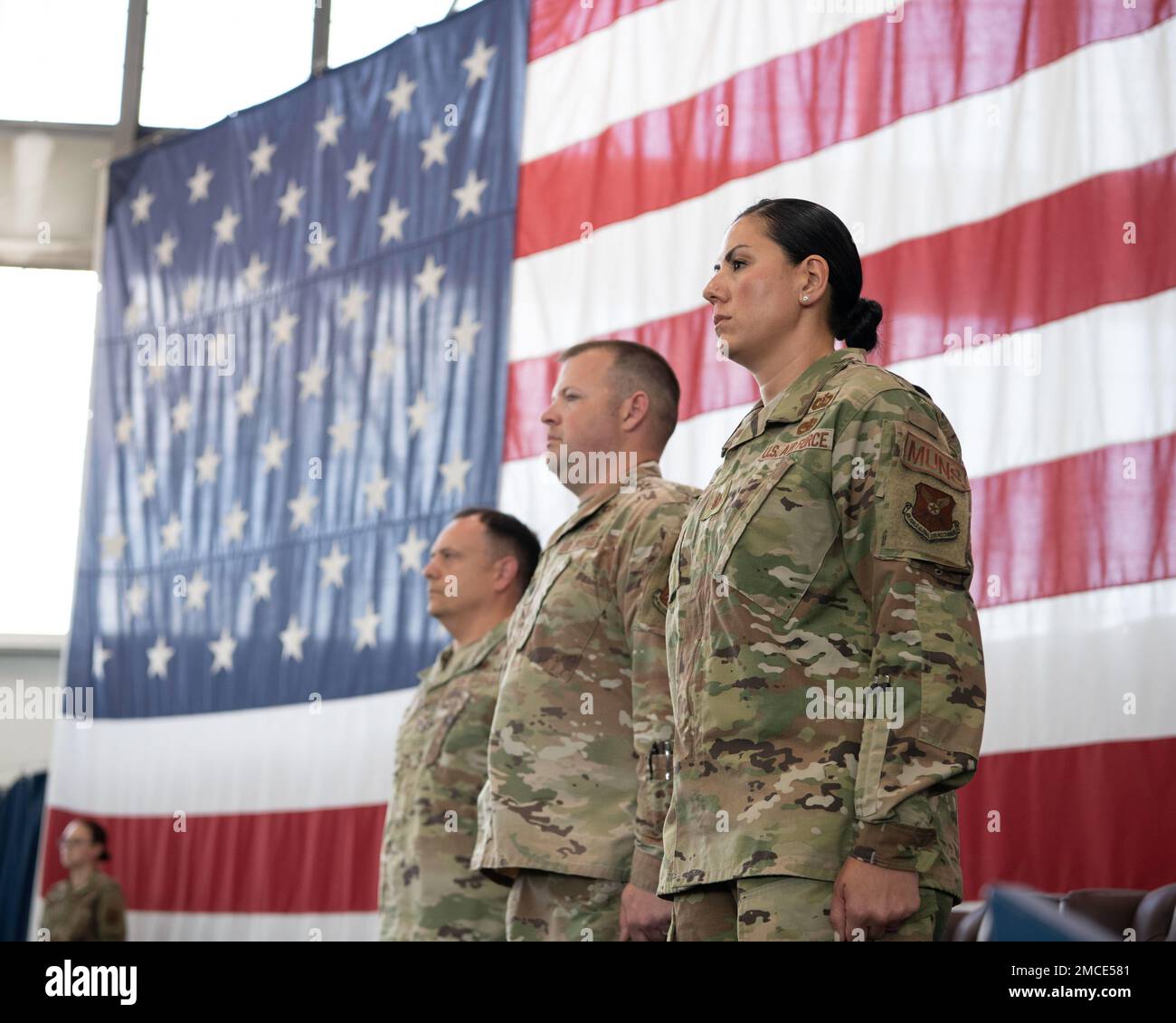 Col. Nathan Mitchell, the 28th Maintenance Group commander, left, Lt ...