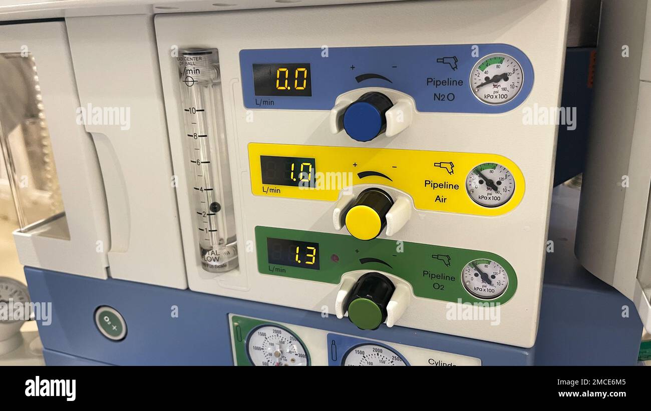 Hospital Monitors electrocardiogram pulse blood pressure anesthesia ...