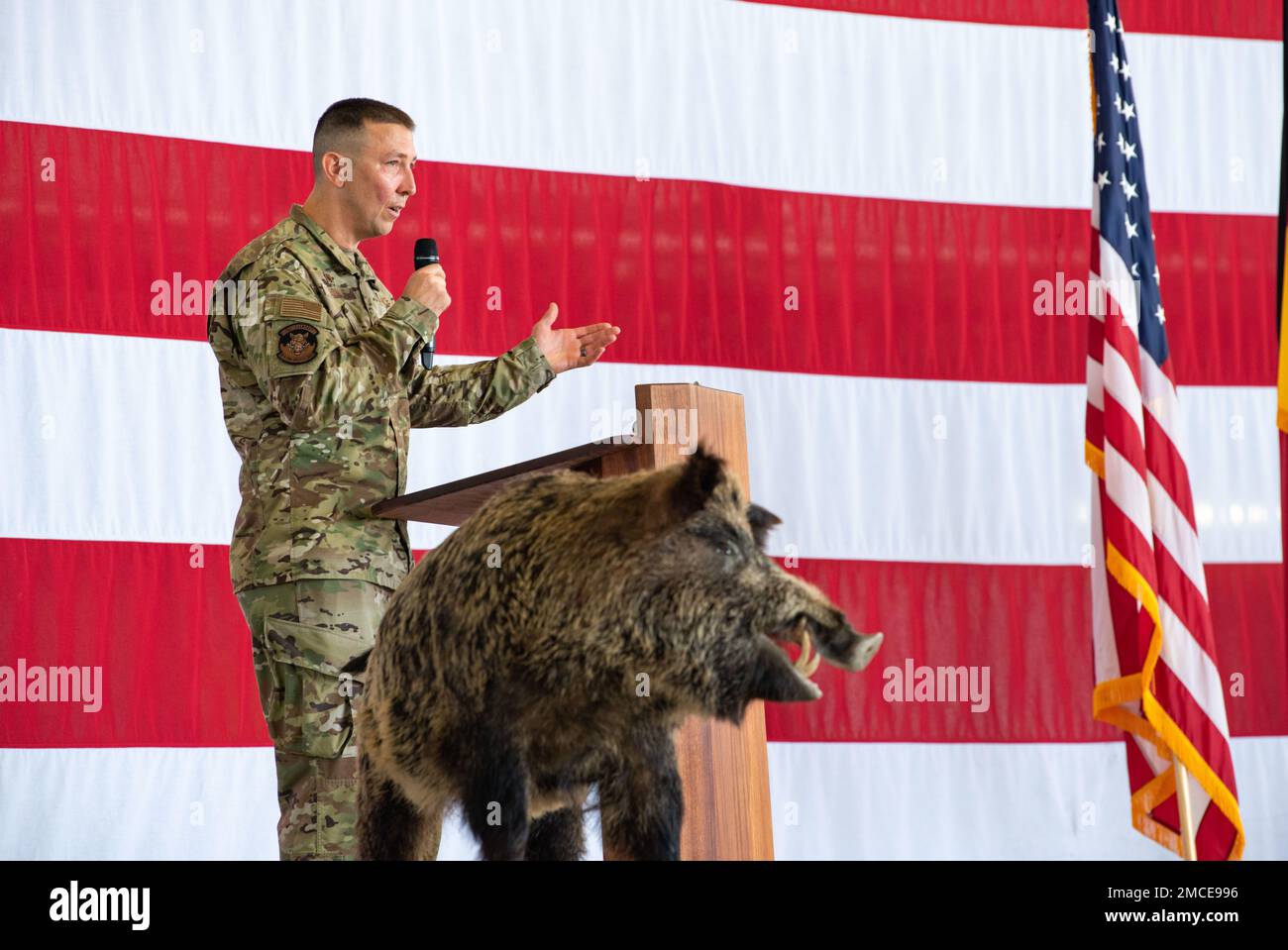 U.S. Air Force Col. Steven Thomas, 86th Civil Engineer Group incoming ...