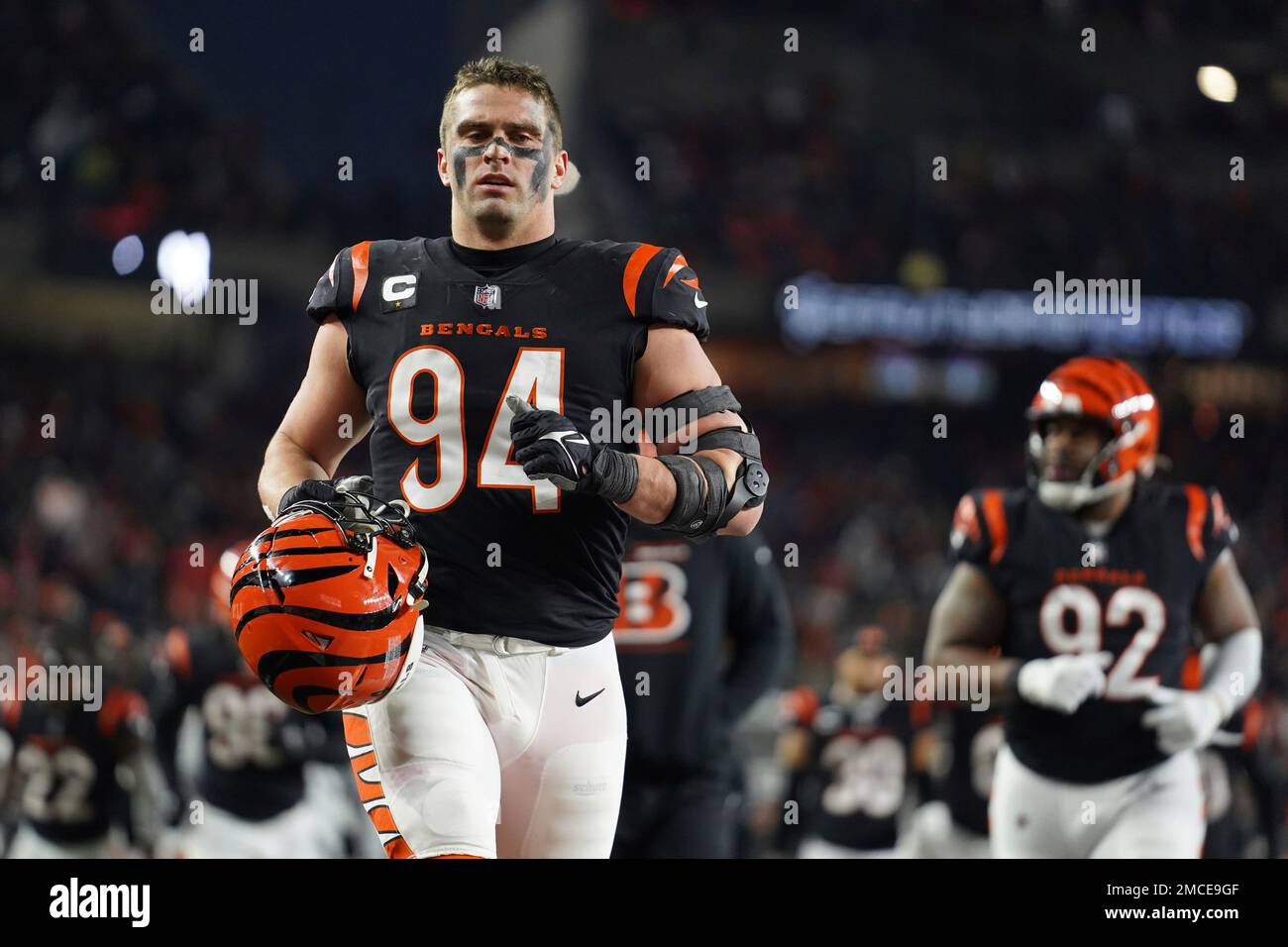 Cincinnati Bengals' Sam Hubbard (94) in action during the first half of ...