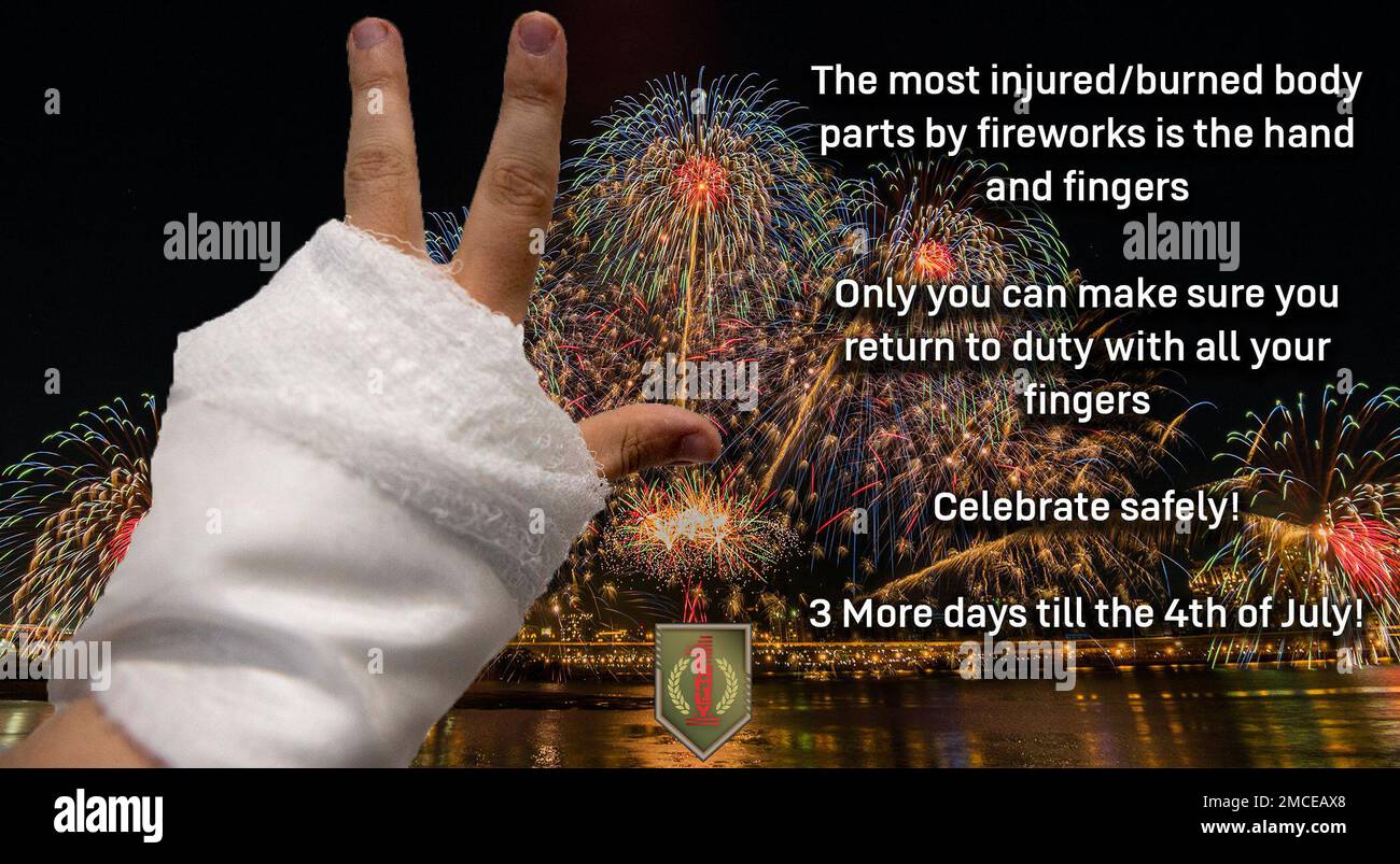 The most common form of firework related injury is damage or burns to ...