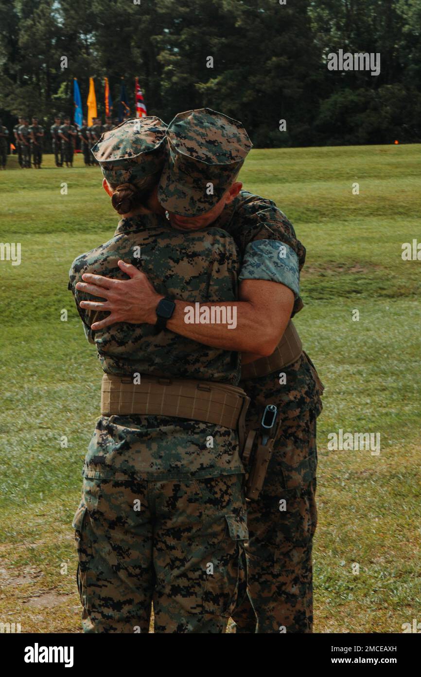 U.S. Marine Corps Col. Ginger E. Beals, commanding officer of Combat ...