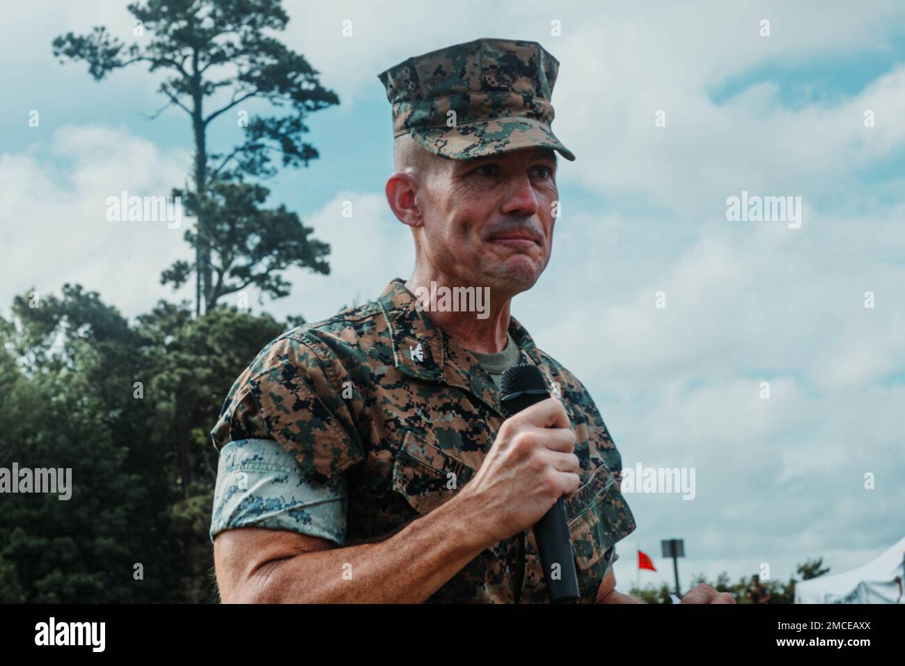 U.S. Marine Corps Col. David H. Mills, outgoing commanding officer of ...