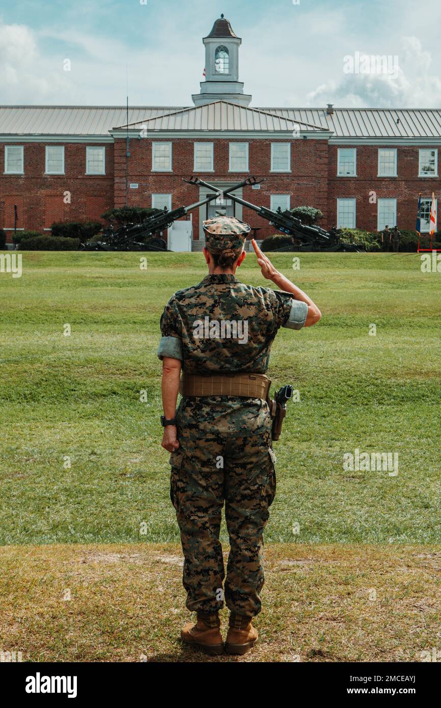 U.S. Marine Corps Col. Ginger E. Beals, the commanding officer of ...