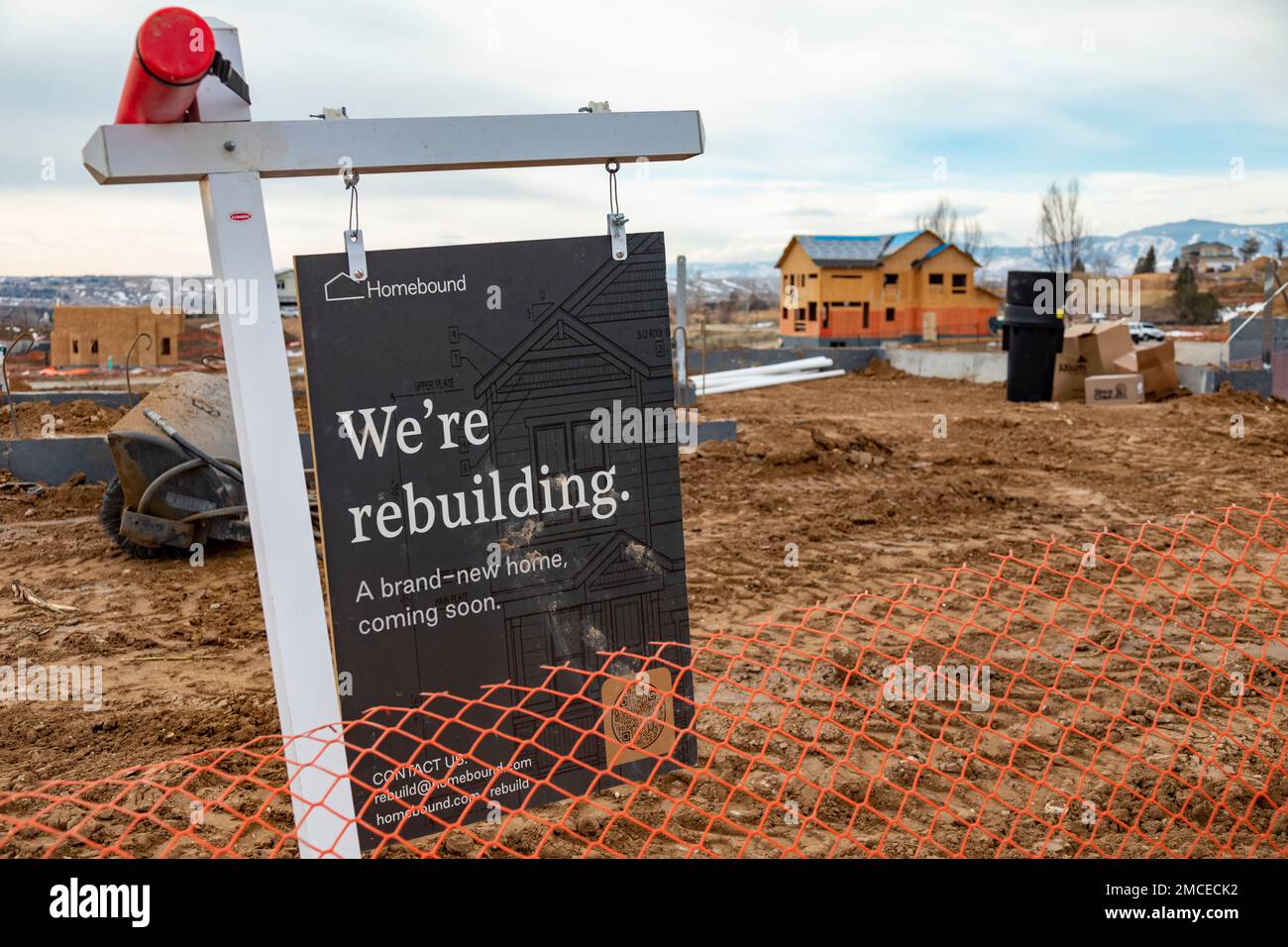 Louisville, Colorado - Rebuilding is underway a year after wildfire ...