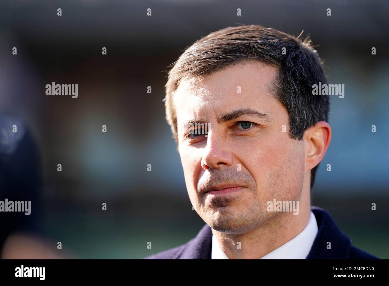 Transportation Secretary Pete Buttigieg in Philadelphia, Friday, Jan ...