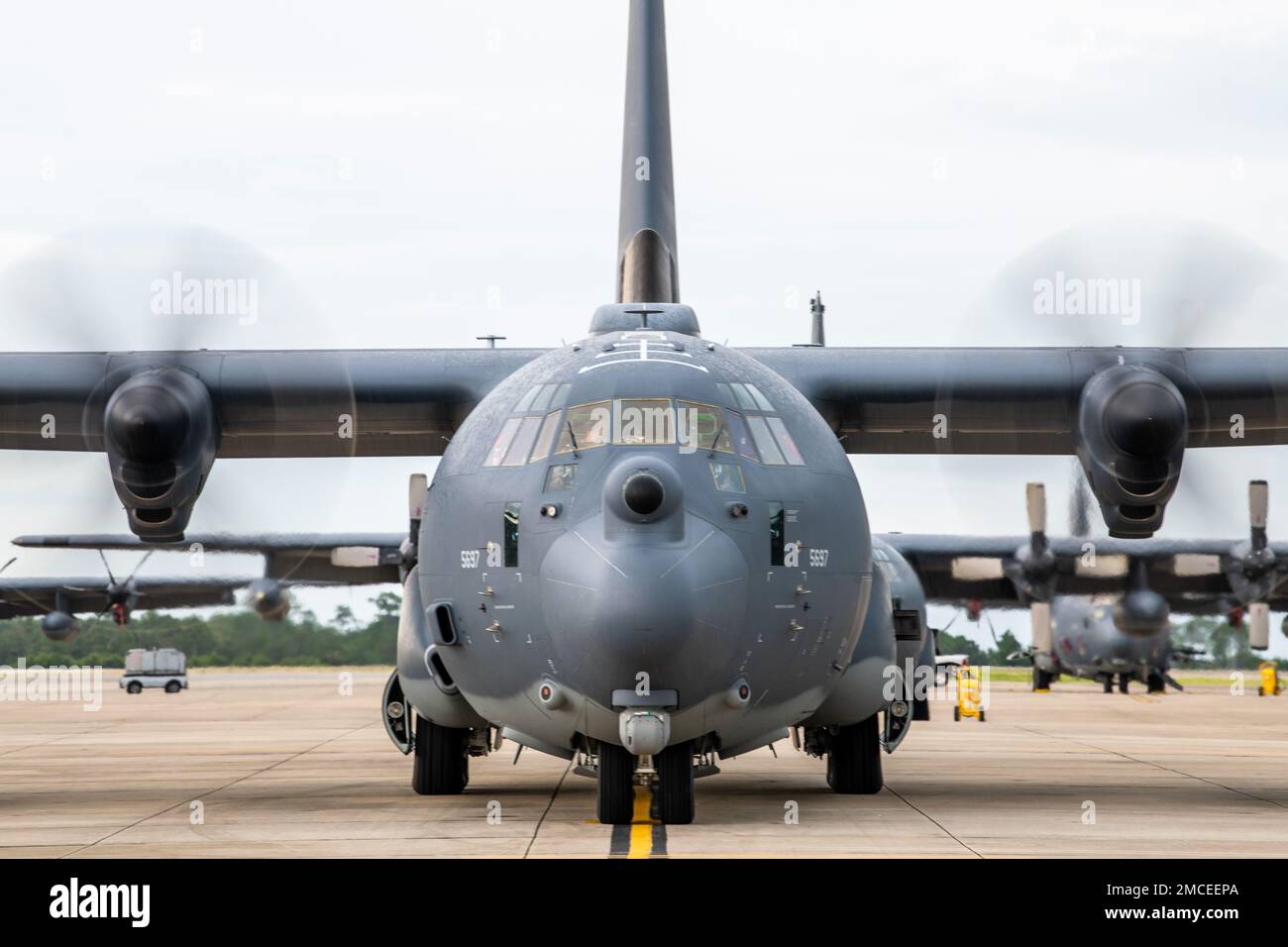 A U.S. Air Force MC-130J Commando II prepares for flight June 30, 2022 ...