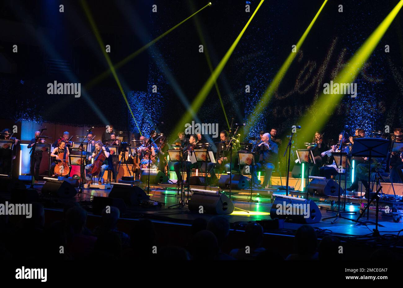 Glasgow Scotland. 19 January 2023.The Big Band consisting of Duncan ...
