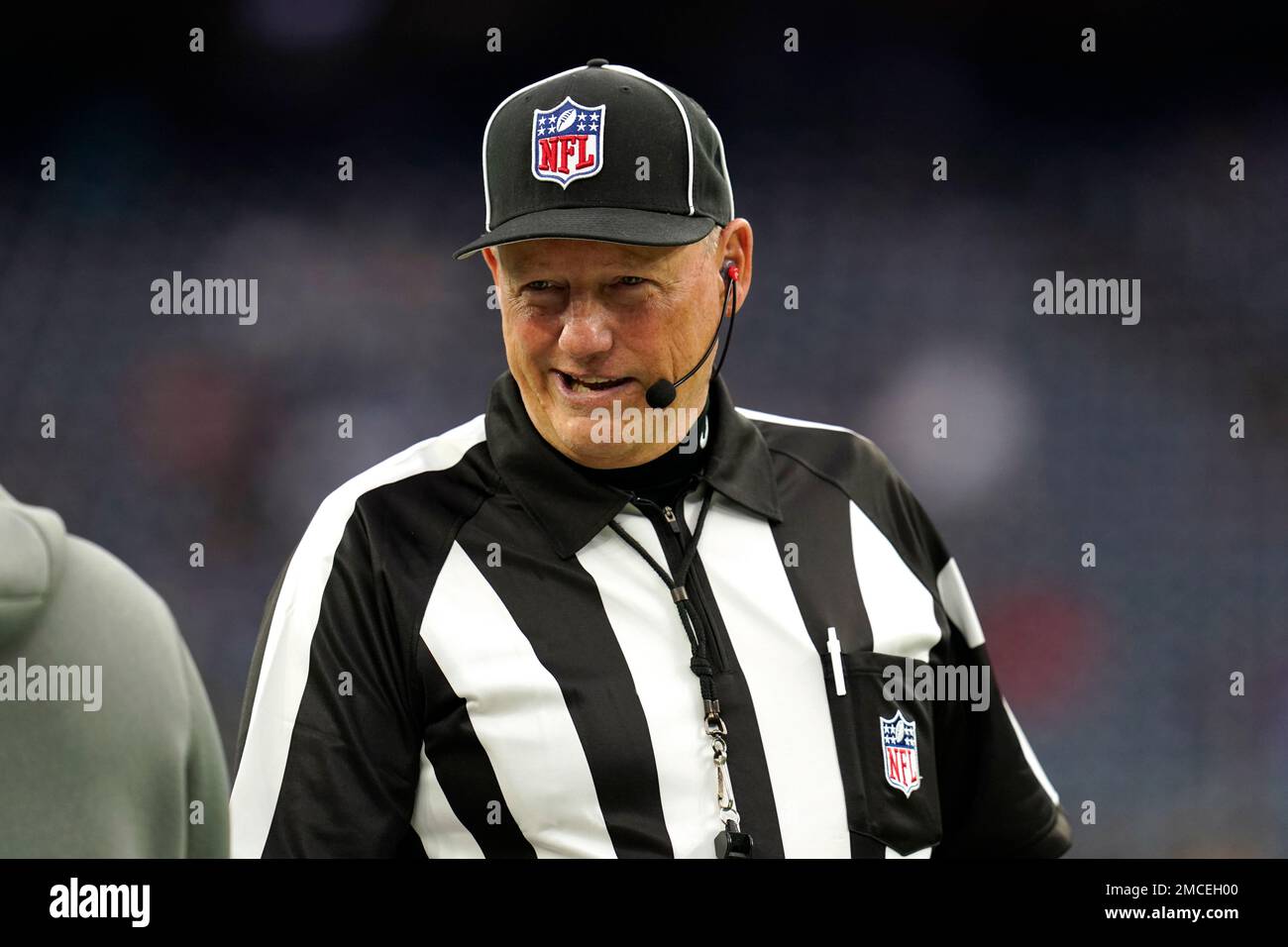 NFL official, down judge Tom Stephan (68) during an NFL football game ...