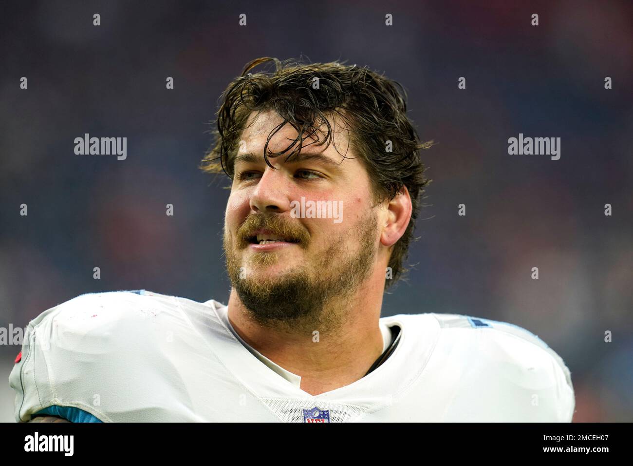 Tennessee Titans offensive lineman Taylor Lewan (77) during player ...