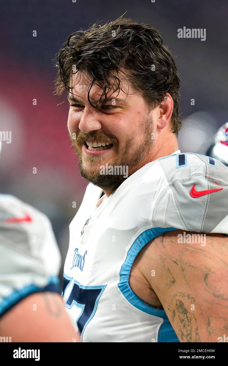 Tennessee Titans offensive lineman Taylor Lewan (77) during player ...