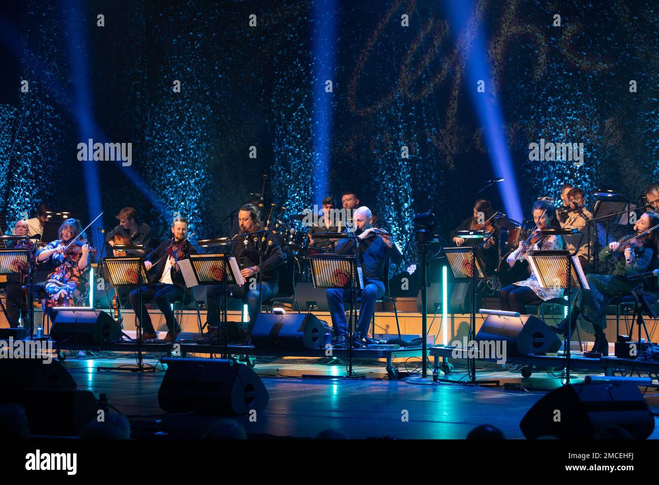 Glasgow Scotland. 19 January 2023.The Big Band consisting of Duncan ...