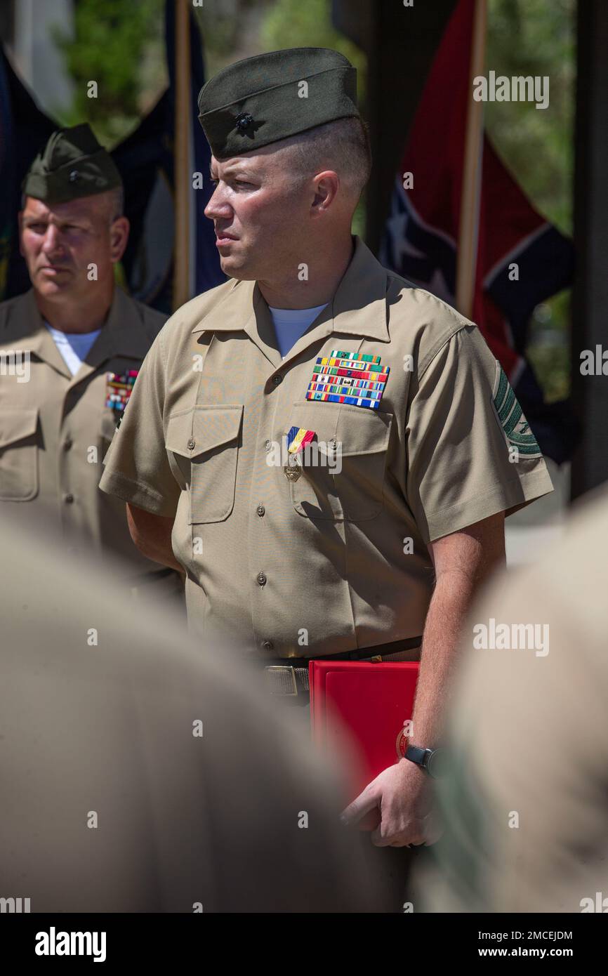 U.S. Marine Gunnery Sgt. Kyle Wetter, the staff noncommissioned officer ...