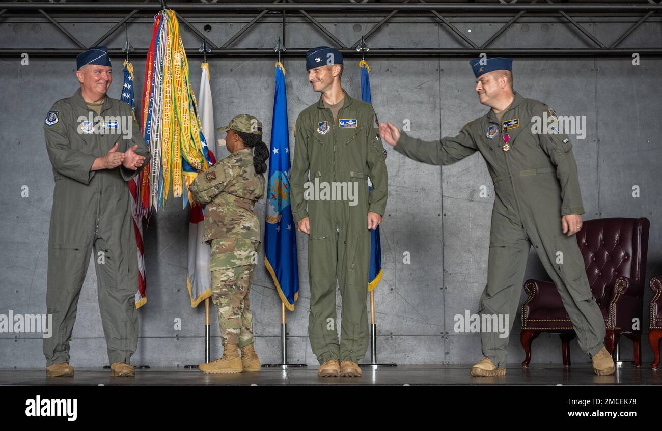United States Air Force Lt. Gen. Ricky N. Rupp, left, U.S. Forces Japan ...