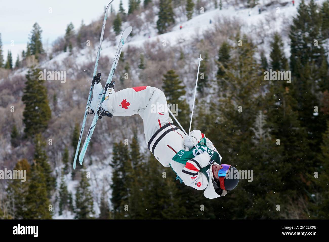 Canada's Brenden Kelly competes in a World Cup freestyle moguls ...