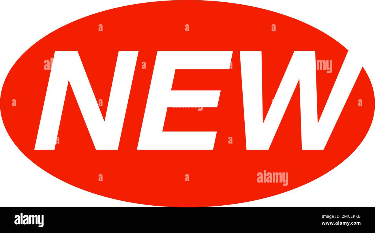 NEW emphasis label icon. New product sticker icon. Editable vector ...
