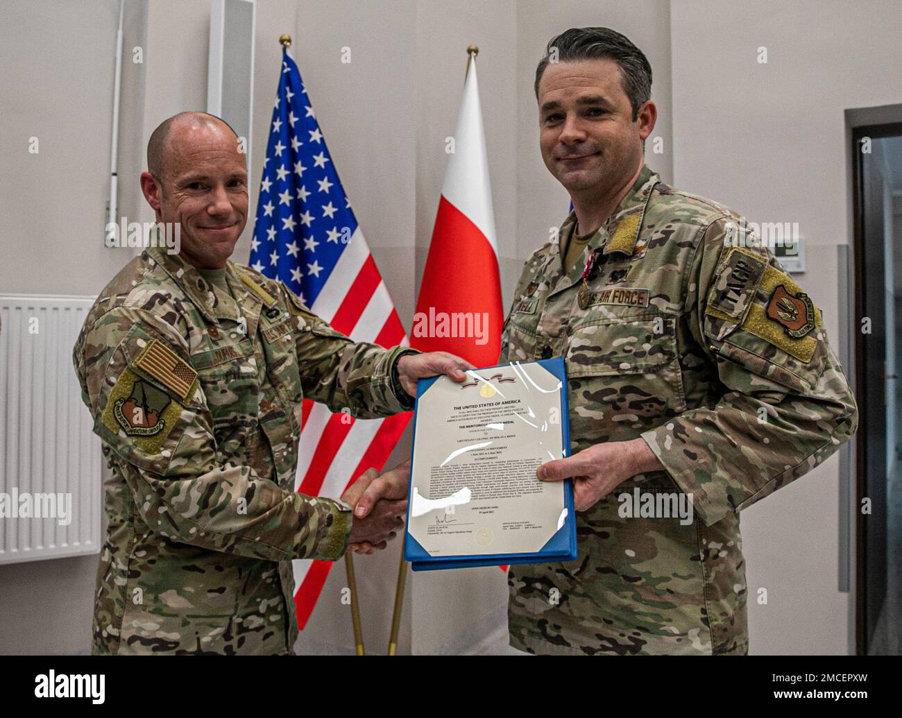 U.S. Air Force Col. Justin Dupius, commander of the 4th Air Support ...