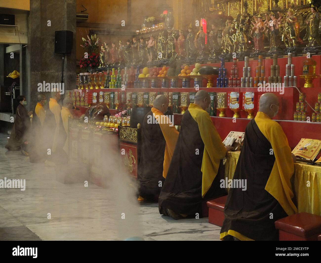 Manila, Philippines. 21st Jan, 2023. A foggy effect caused by the ...